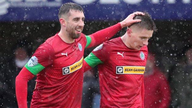 Last-gasp Ryan Curran penalty gives Cliftonville 2-1 win over Dungannon ...