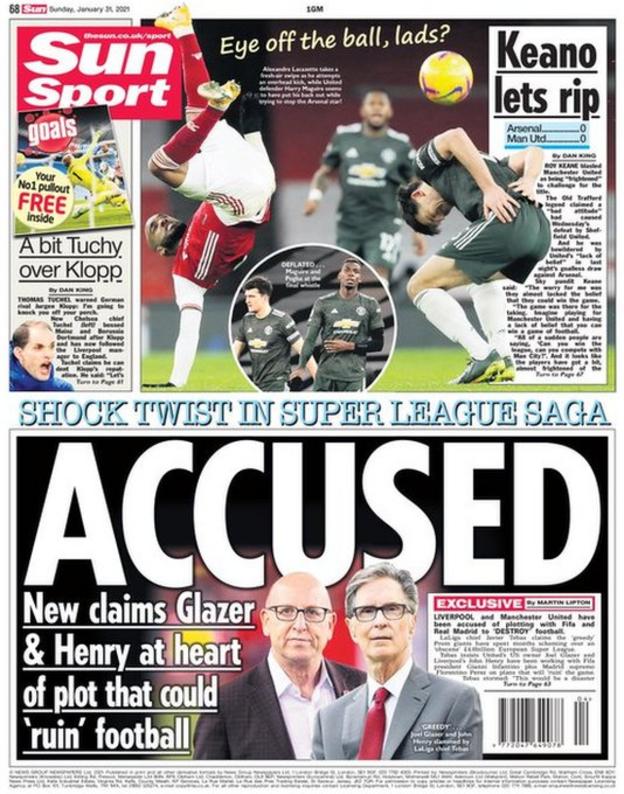 Sunday's back pages - BBC Sport