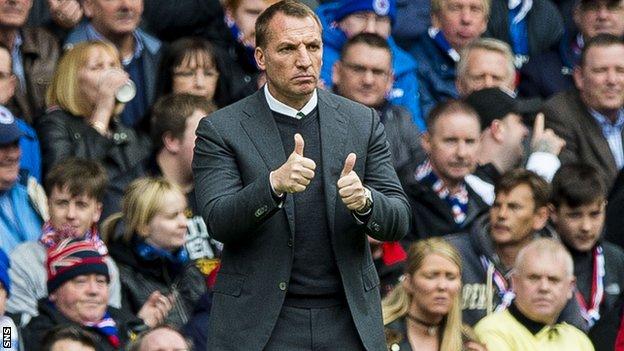 Celtic: Brendan Rodgers wins Premiership manager of the month award for April - BBC Sport