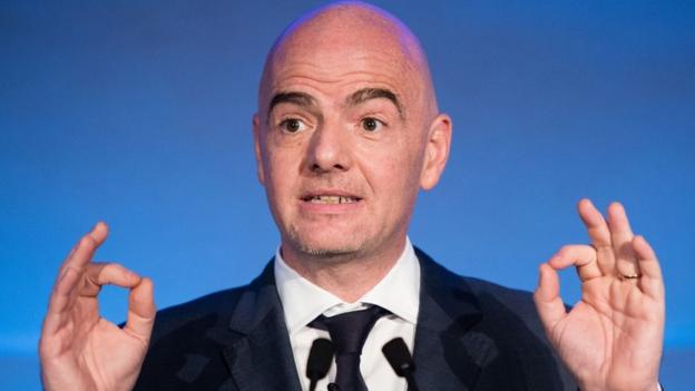 Fifa: Gianni Infantino to attend first key meeting in Cardiff - BBC Sport