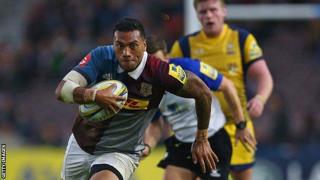 Alofa Alofa: Samoa winger extends Harlequins contract - BBC Sport