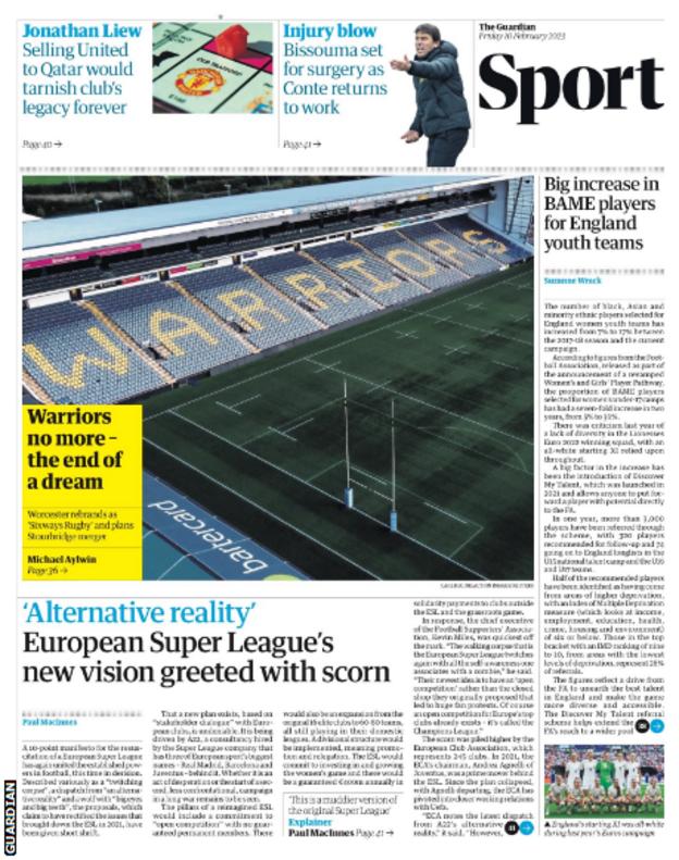 Friday's back pages - BBC Sport