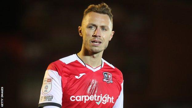 George Ray: Barrow sign defender from Exeter City - BBC Sport