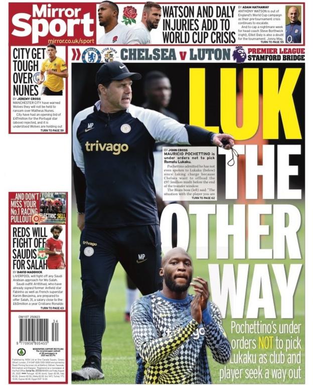 Friday's back pages - BBC Sport