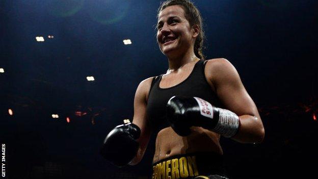 Chantelle Cameron: British boxer beats Adriana Araujo to win WBC world ...