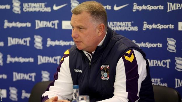 Mark Robins: Coventry City boss says club not panicking over squad ...