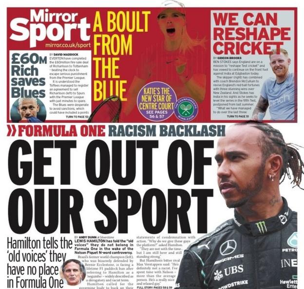 Friday's back pages - BBC Sport