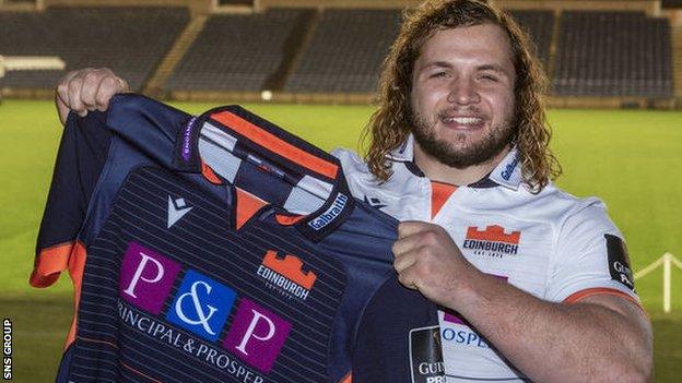 Pierre Schoeman: Edinburgh prop signs new 'long-term' contract - BBC Sport