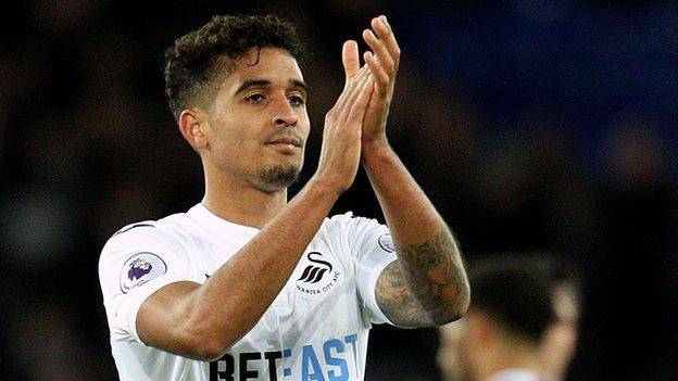 Swansea City: Defender Kyle Naughton commits Swansea future until 2020 ...