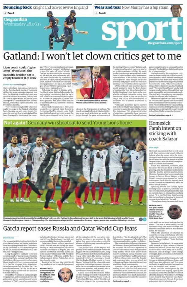 Back pages 27/06 - BBC Sport