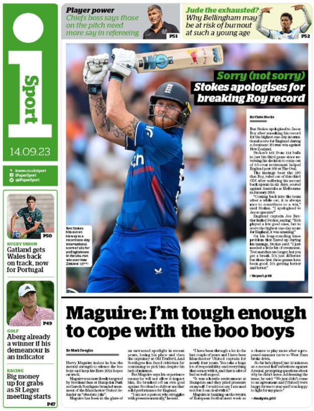 Thursday's back pages - BBC Sport