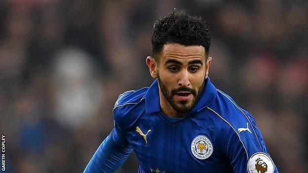 Riyad Mahrez: Leicester winger is named Africa's best player - BBC Sport