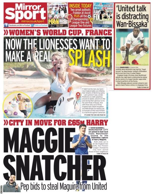 Friday's back pages - BBC Sport