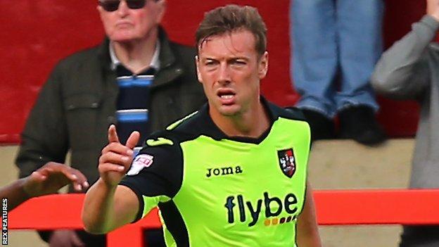 Lee Holmes: Exeter City winger suffers ankle injury blow - BBC Sport