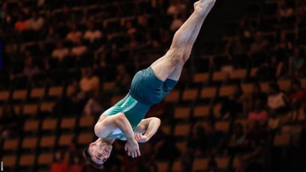 Eamon Montgomery: Belfast gymnast secures World Cup floor bronze in ...