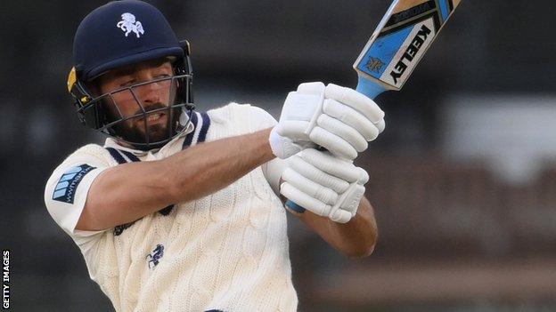 County Championship: Jack Leaning makes unbeaten 127 as Kent draw with ...