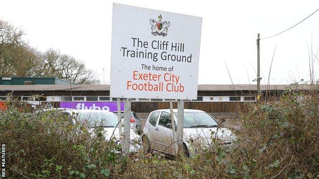 Exeter City: Cliff Hill training ground costs rise by £800,000 - BBC Sport
