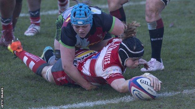 Premier 15s: Gloucester-Hartpury beat Harlequins to stay top; Exeter ...