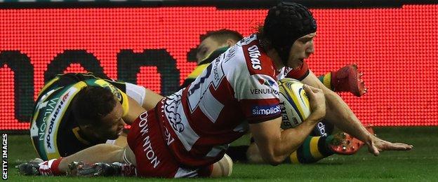 Premiership: Northampton Saints 23-20 Gloucester - BBC Sport