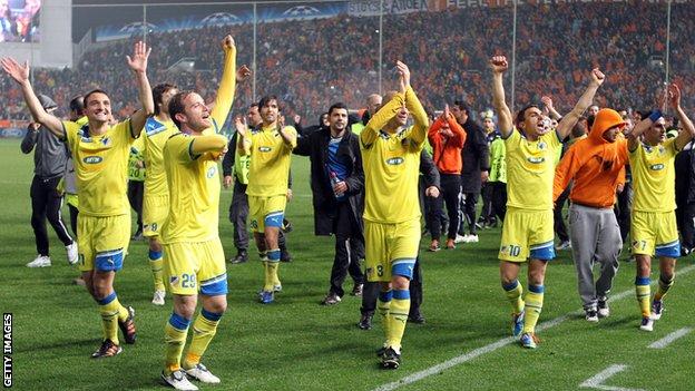 Champions League Apoel Nicosia Win Over Lyon unbelievable BBC Sport Champions League Apoel Nicosia Win Over Lyon unbelievable BBC Sport