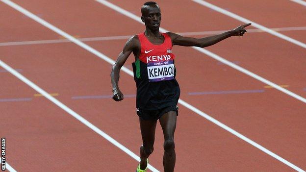 Olympics athletics: Ezekiel Kemboi wins steeplechase gold - BBC Sport