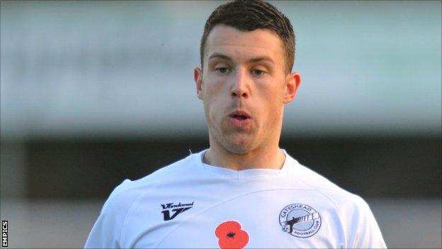 Nathan Fisher goals impress Gateshead boss Ian Bogie - BBC Sport