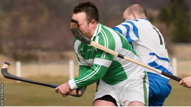 Facing up to shinty injuries - BBC Sport