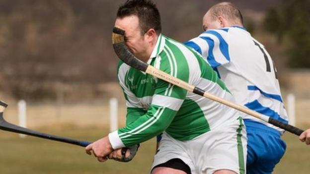 Facing up to shinty injuries - BBC Sport