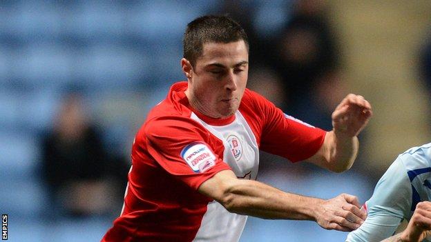 Crawley Town: Mike Jones relieved at first Reds goal - BBC Sport