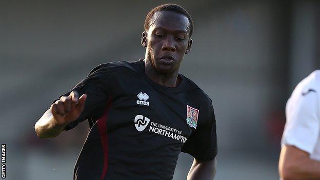 David Moyo joins Corby Town on loan from Northampton - BBC Sport
