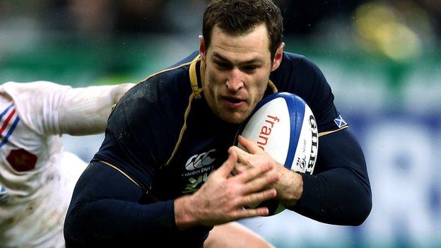 Tim Visser: Scotland winger misses three-day training camp - BBC Sport