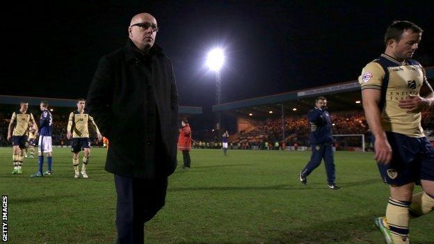 Leeds United: Brian McDermott - FA Cup loss was worst moment - BBC Sport