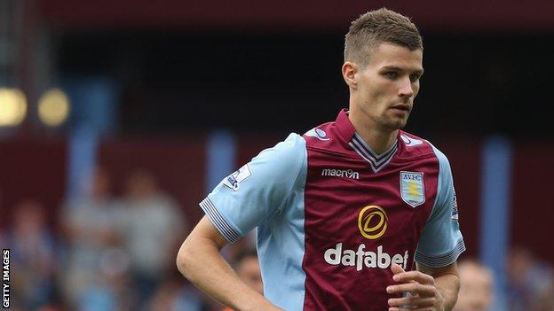 Aston Villa loan Nicklas Helenius back to Aalborg - BBC Sport