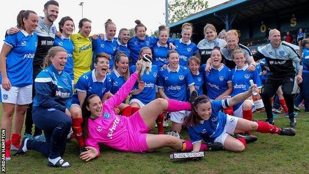 Portsmouth Ladies win Women's Premier League Southern Division - BBC Sport