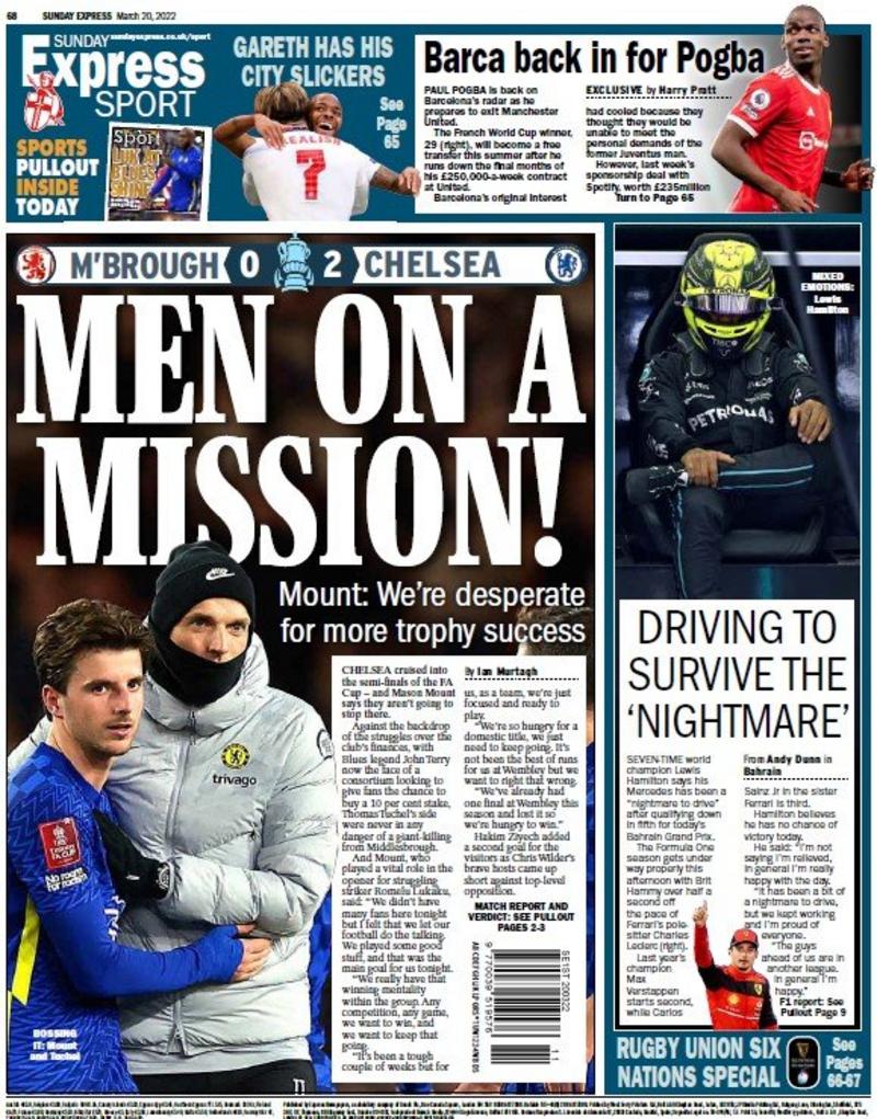 Sunday's back pages - BBC Sport