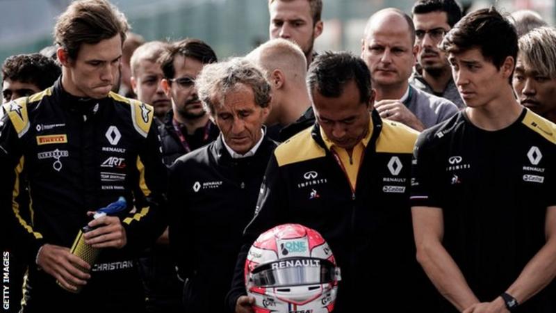 Anthoine Hubert: Formula 1 pays tribute with minute's silence before ...
