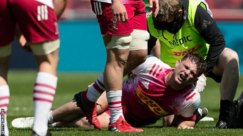 Harlequins: Back row Will Evans out for season with fractured tibia ...