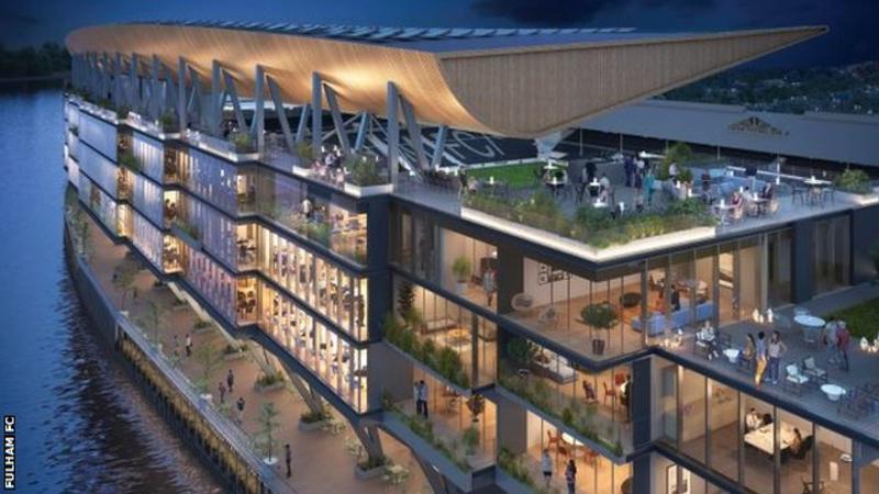 Craven Cottage: Fulham's Riverside Stand expansion plans approved - BBC ...