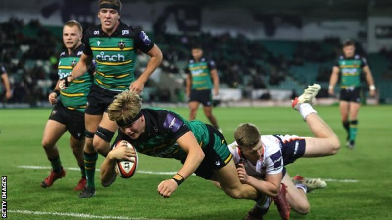Henry Pollock: Northampton Saints teenager becomes club's youngest ...