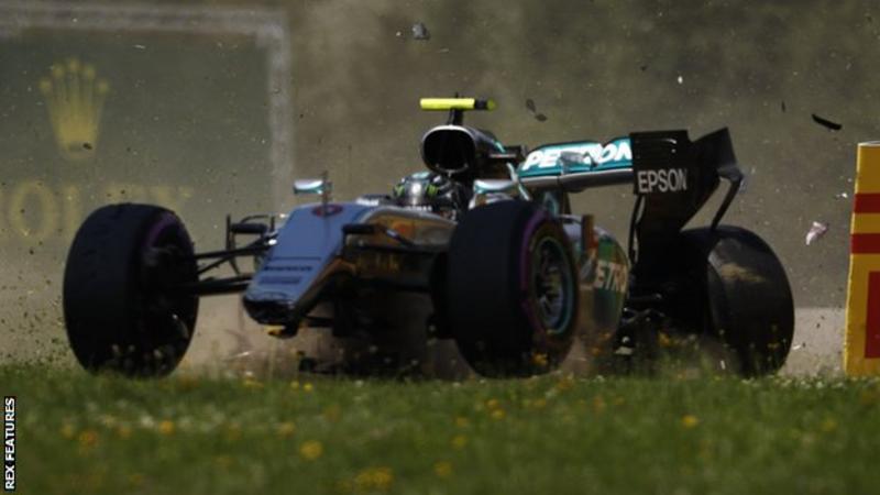 Austrian Grand Prix: Nico Rosberg crashes in final practice - BBC Sport