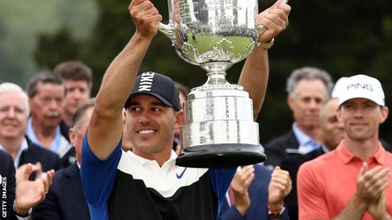Brooks Koepka retains US PGA Championship, Dustin Johnson second - BBC ...
