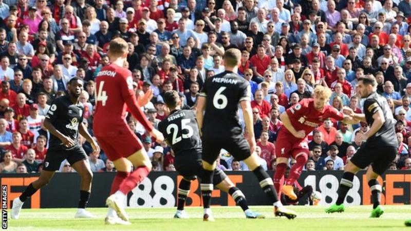 Liverpool 9-0 Bournemouth: Diaz, Elliott, Alexander-Arnold, Firmino ...