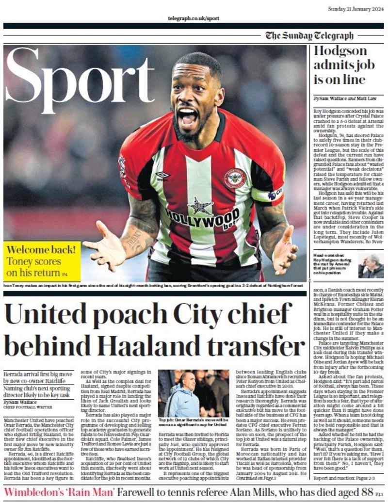 Sunday's back pages - BBC Sport