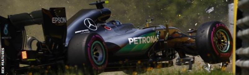 Austrian Grand Prix: Nico Rosberg crashes in final practice - BBC Sport