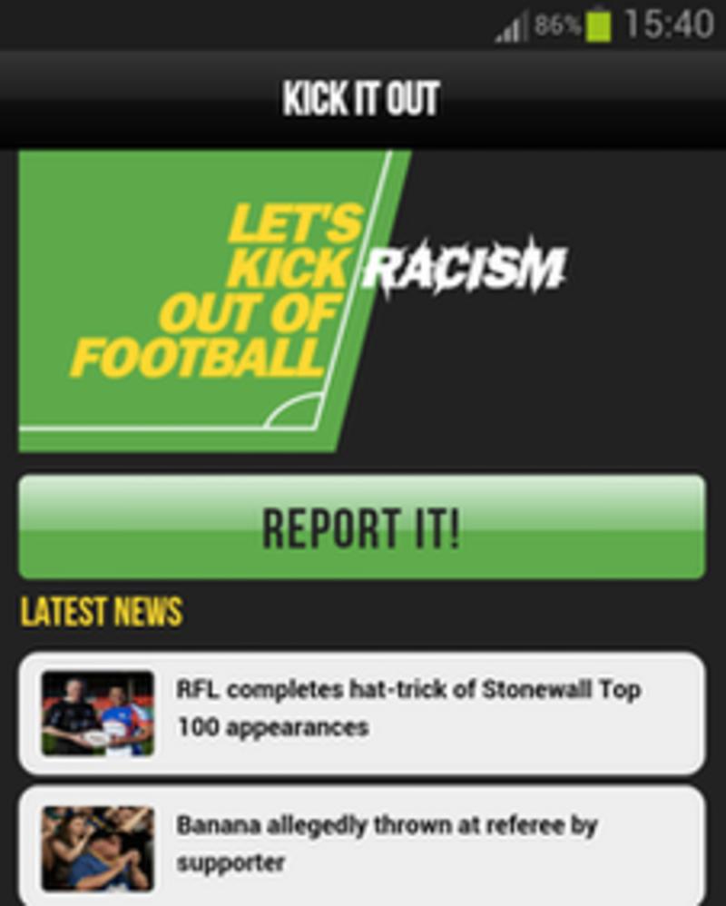 Kick it Out launches phone app to report discrimination - BBC Sport