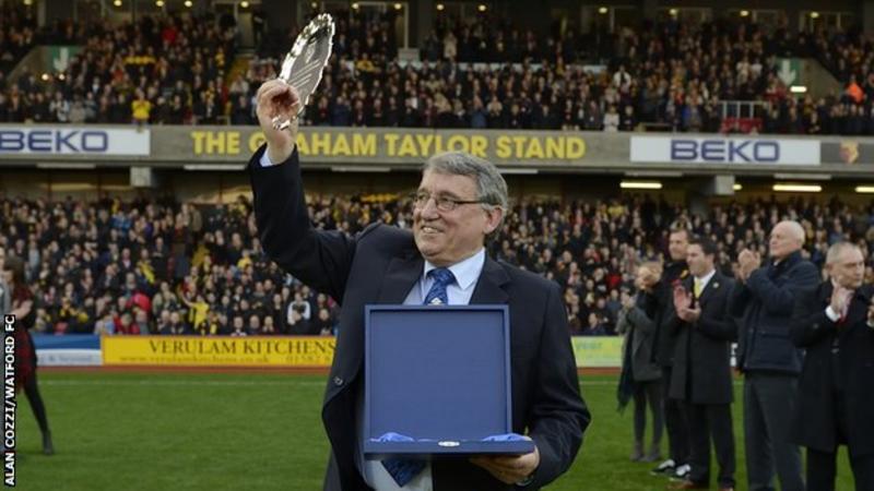 Ex-England boss Graham Taylor 'honoured' by Watford gesture - BBC Sport