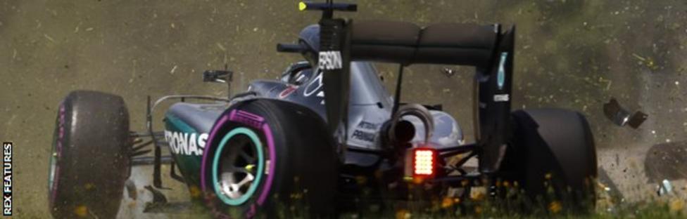 Austrian Grand Prix: Nico Rosberg crashes in final practice - BBC Sport
