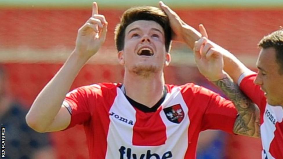 Exeter City: Liam McAlinden settling in well, says boss Paul Tisdale ...