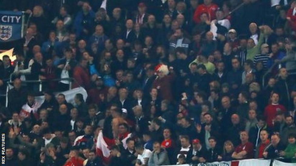Two England fans have been banned for life for Nazi gestures - BBC Sport