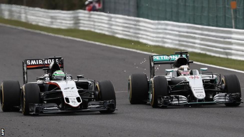 Lewis Hamilton battles to third as Nico Rosberg wins in Japan - BBC Sport